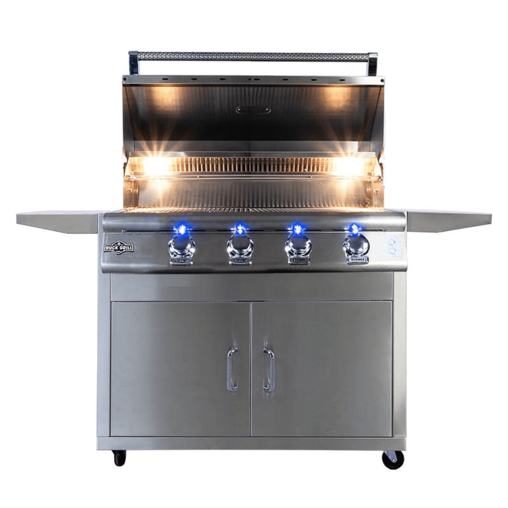 Buck Grill 4-Burner 32" Gas Grill With Portable Cart — Fyre Direct