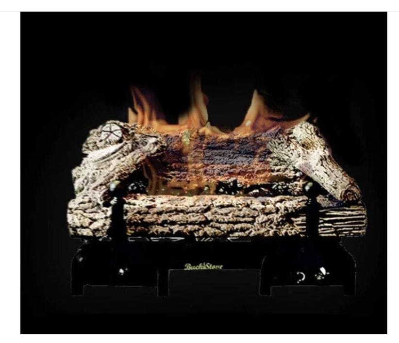 Buck Stove CR24 Millivolt Ceramic Series Vent Free Log Set — Fyre Direct