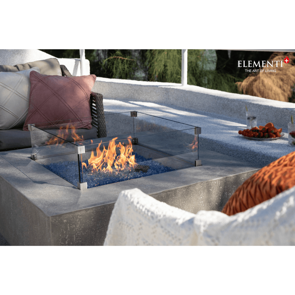 Elementi Plus Victoria Fire Table Light Gray — Fyre Direct
