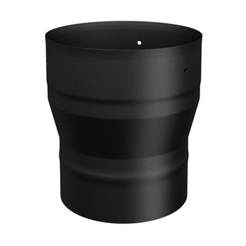 8'' to 6'' Reducer Single Wall Black Pipe — Fyre Direct