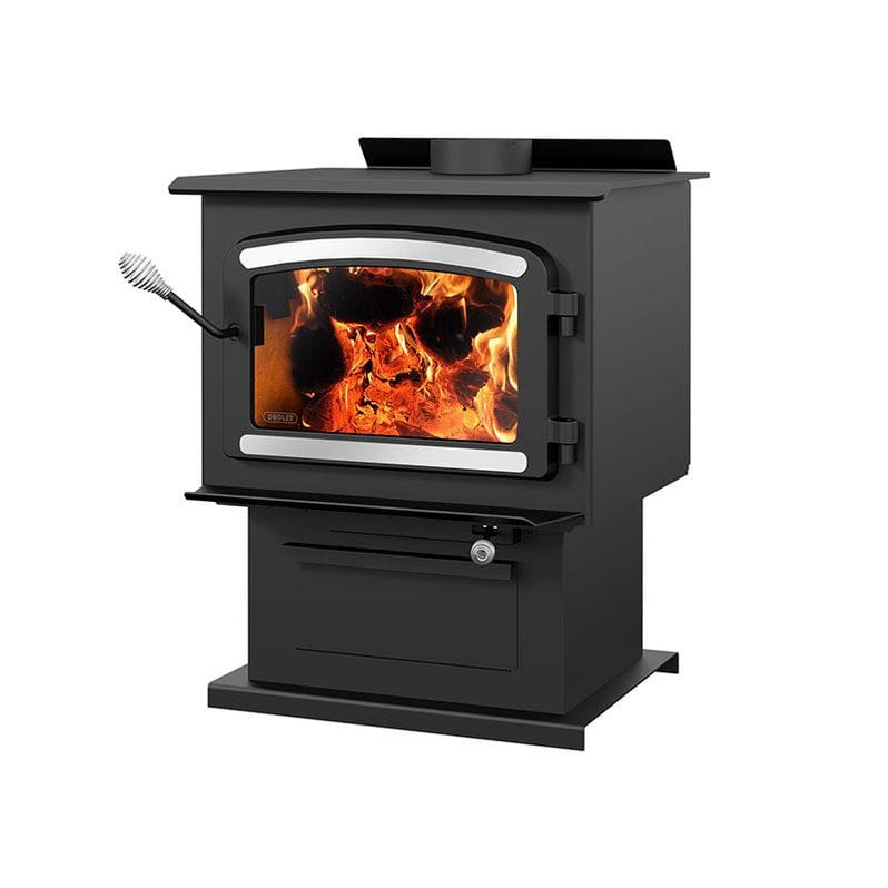 Drolet Heritage Wood Burning Stove with Blower — Fyre Direct